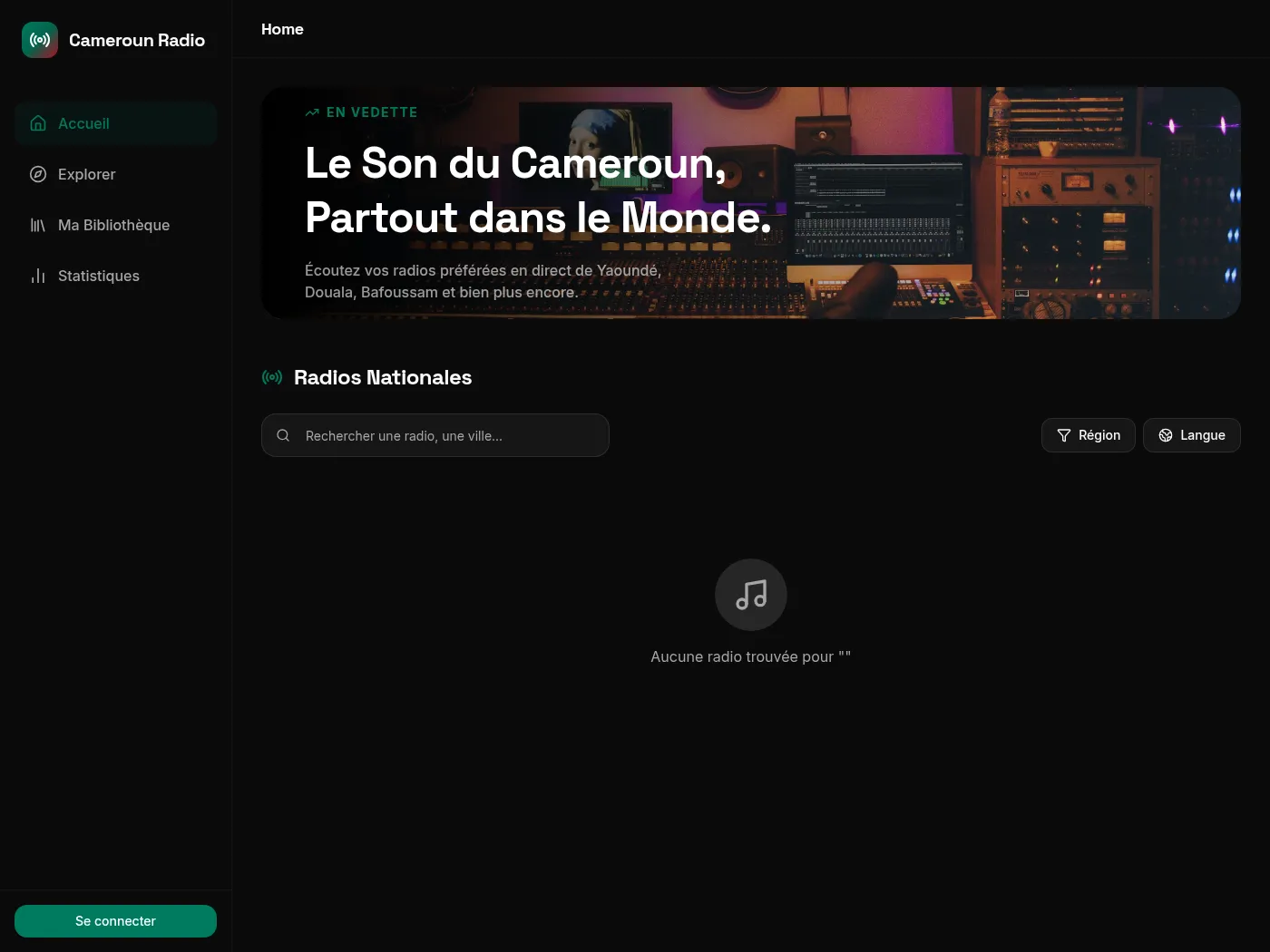Cameroun Radio Platform