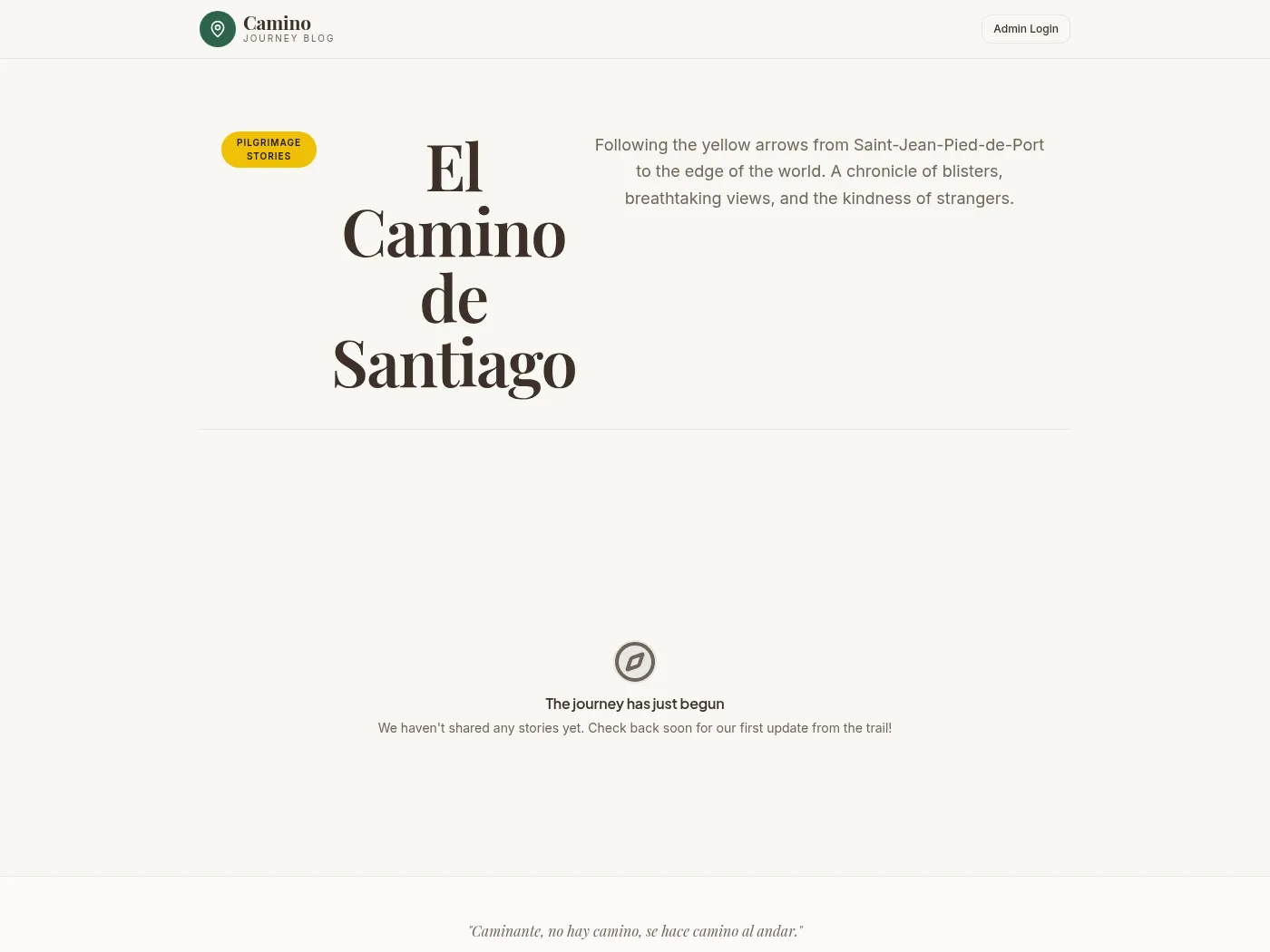 Camino Journey Blog