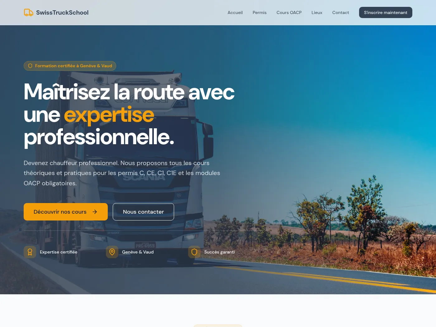 Swiss Truck School Site