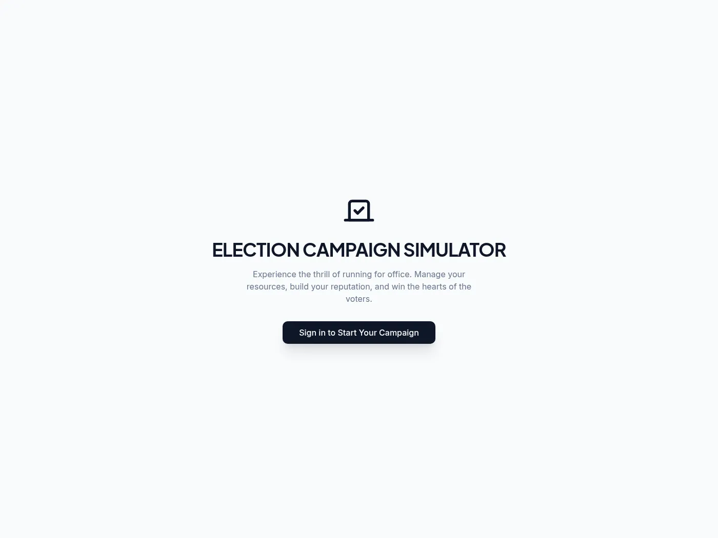 Election Campaign Simulator