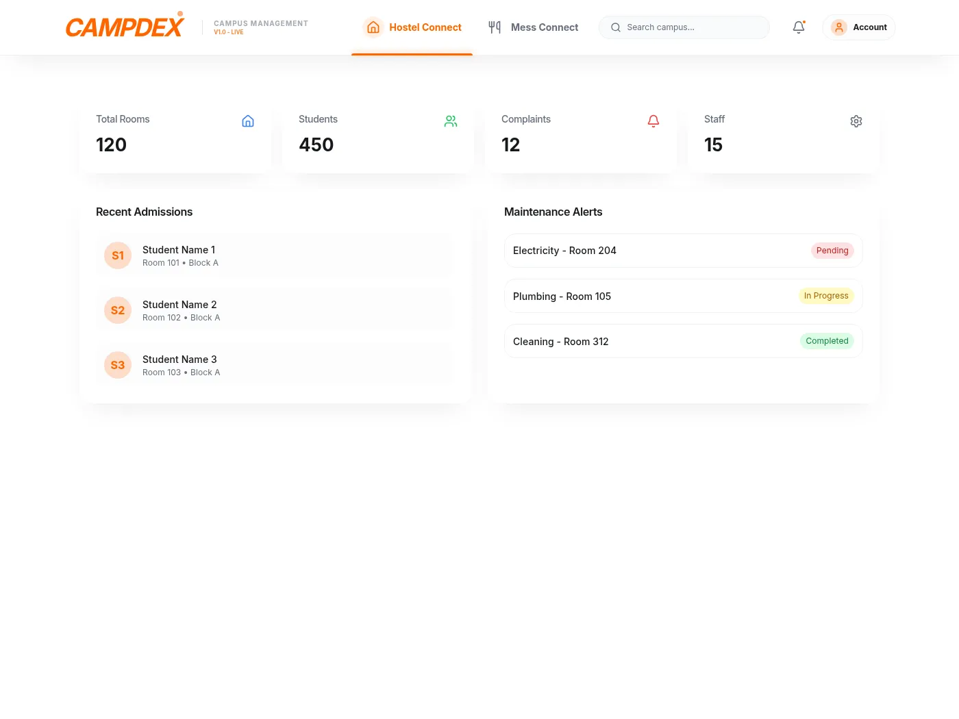 CAMPDEX Web App