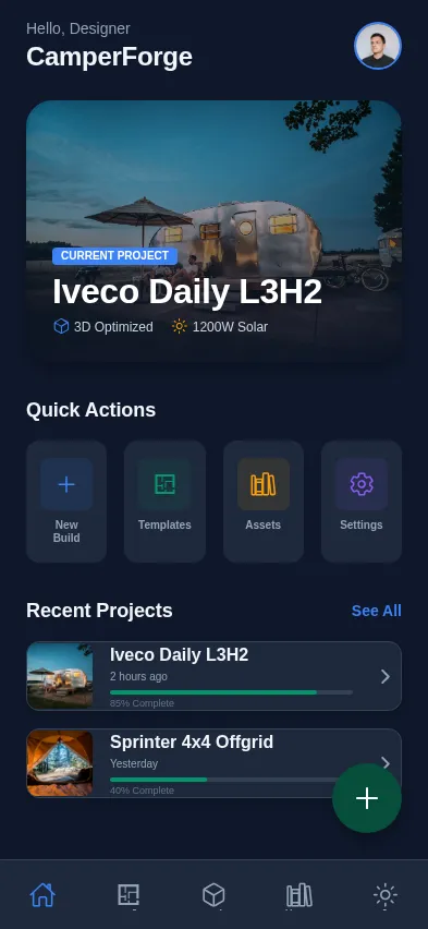 CamperForge 3D Design App