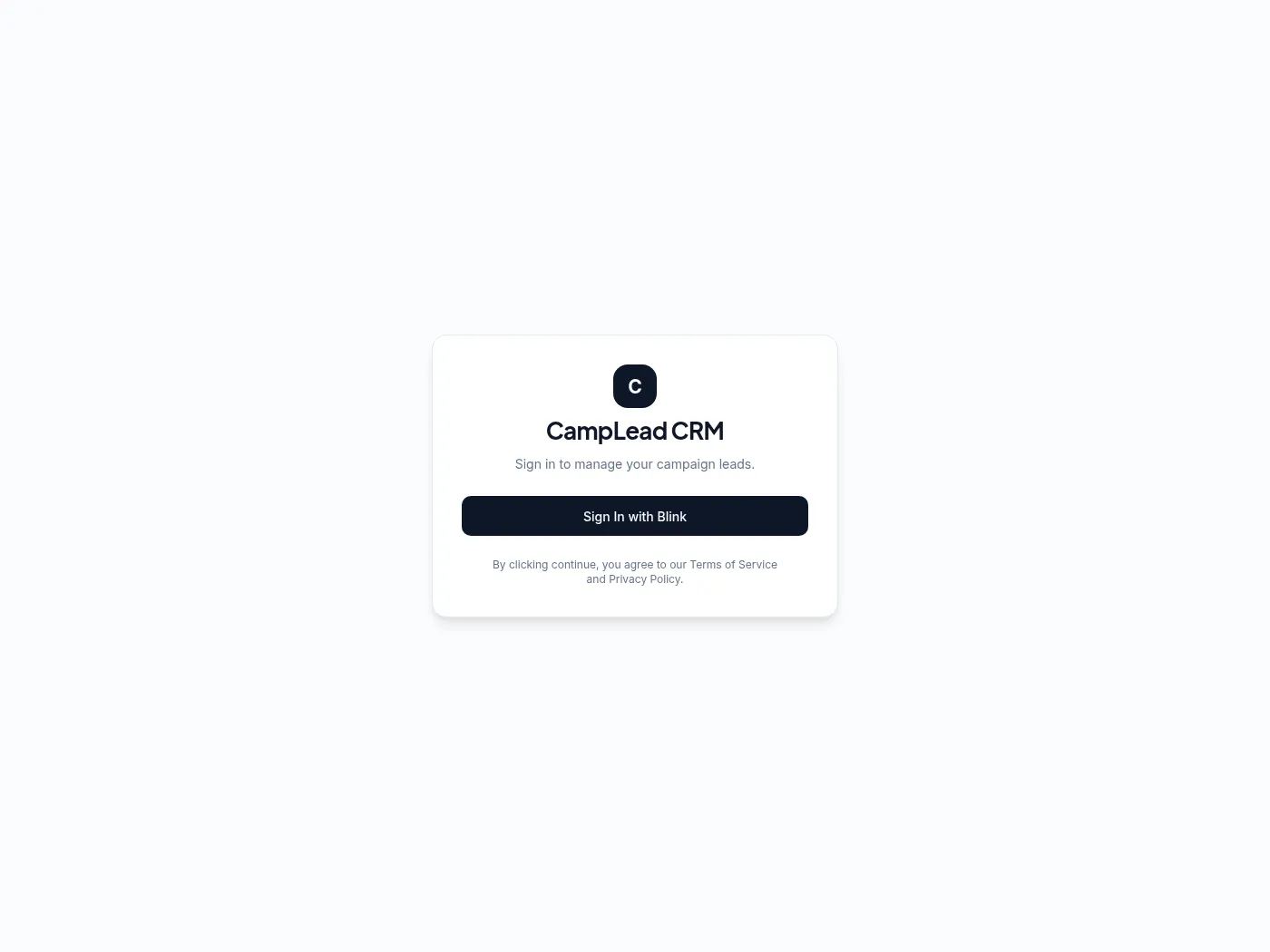 CampLead CRM