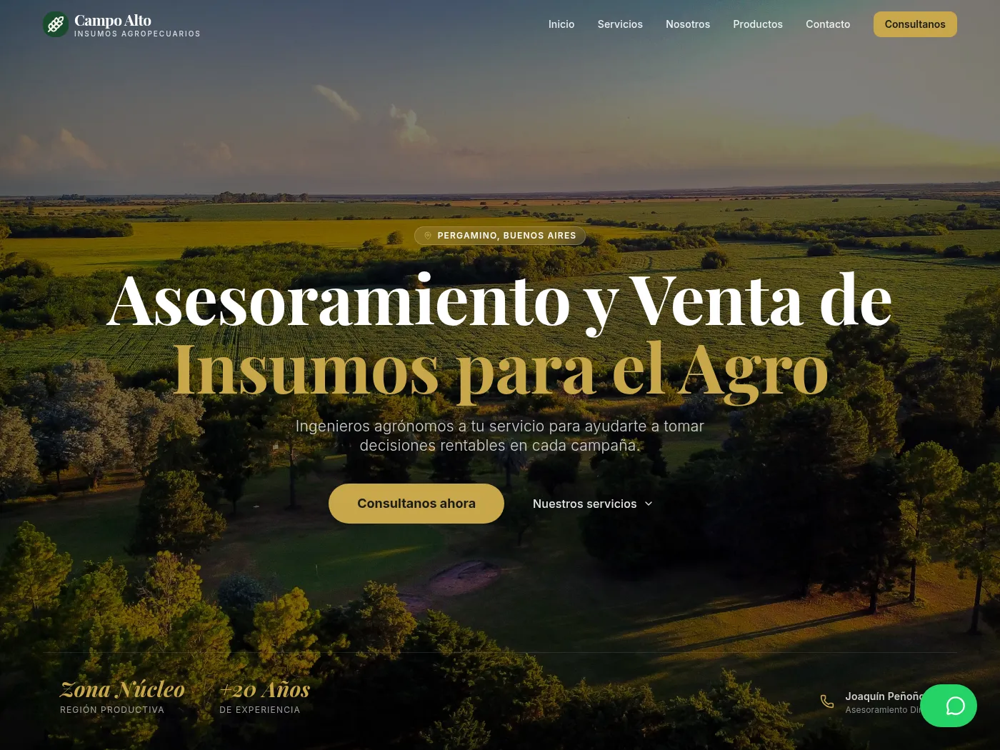 Campo Alto Landing Page
