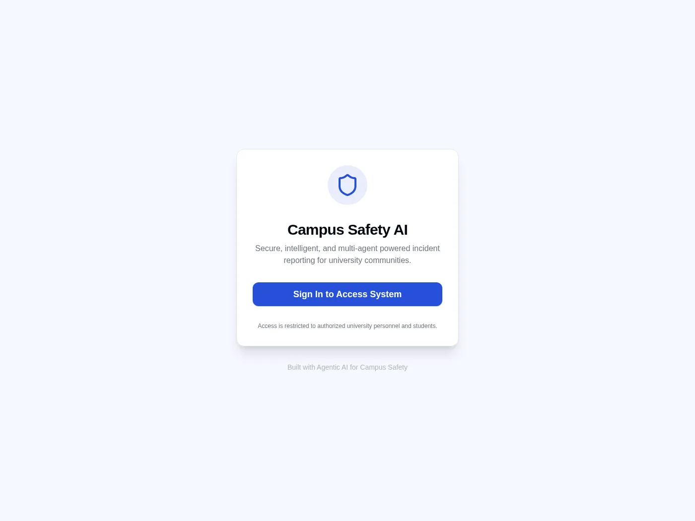 Campus Safety AI Agents