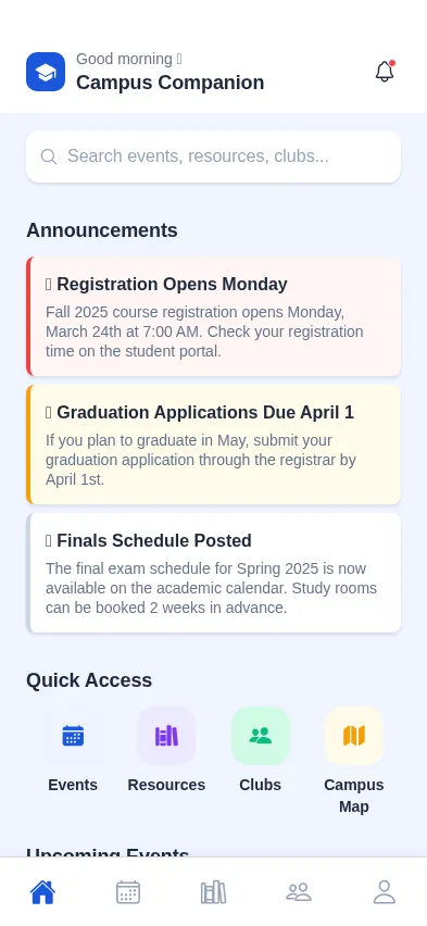 Campus Companion App