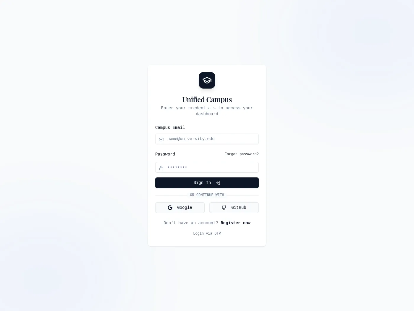 Unified Campus Dashboard