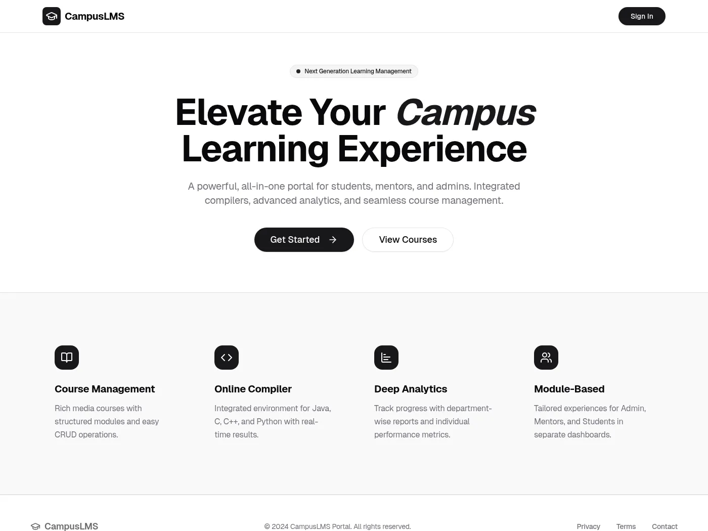 Redlock Technologies - Student Portal