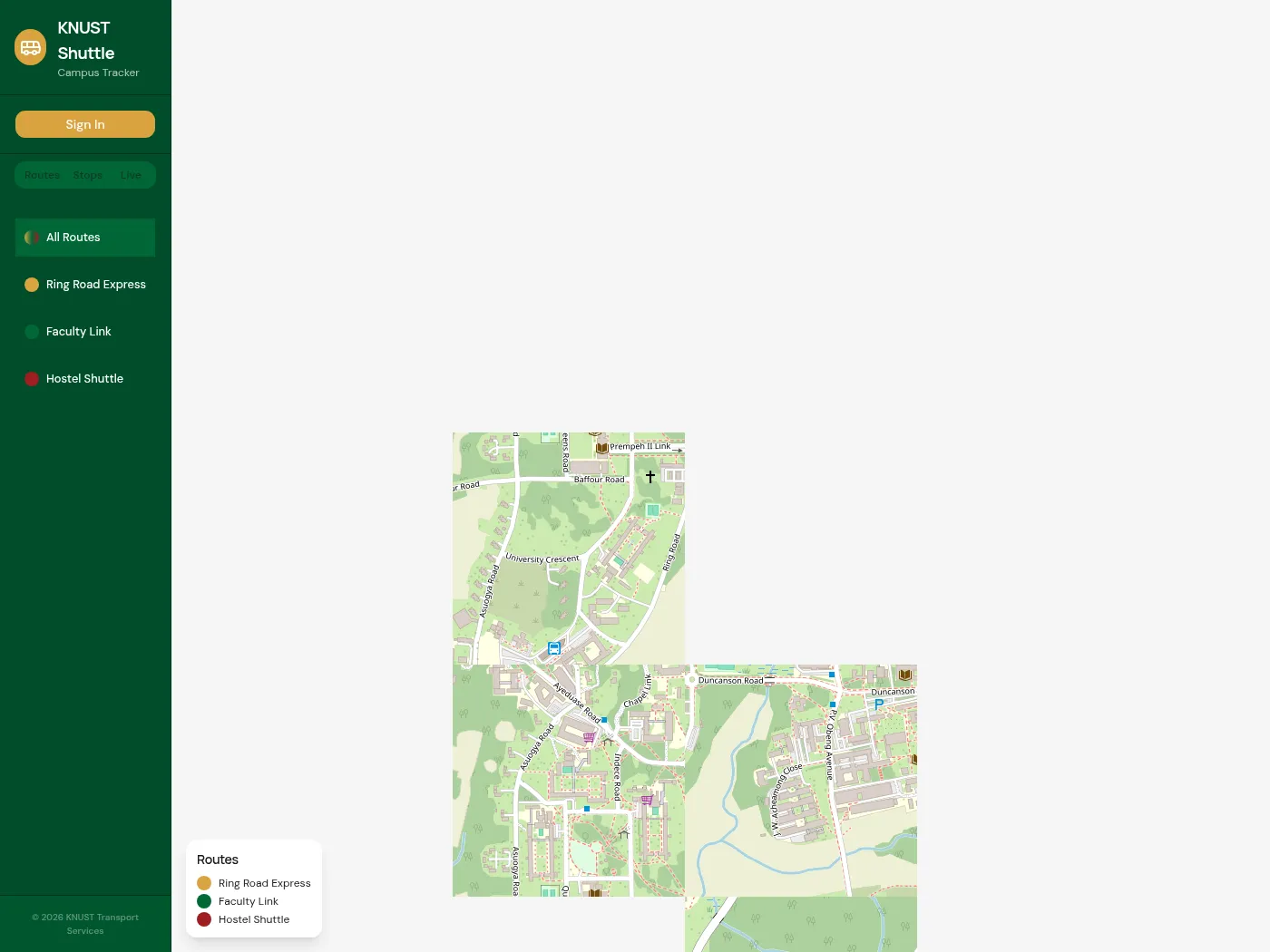 Campus Shuttle Tracker