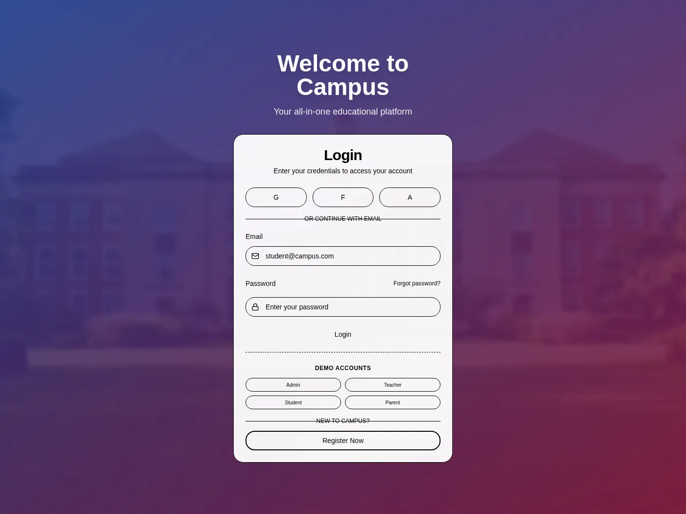 Campus SMS Platform