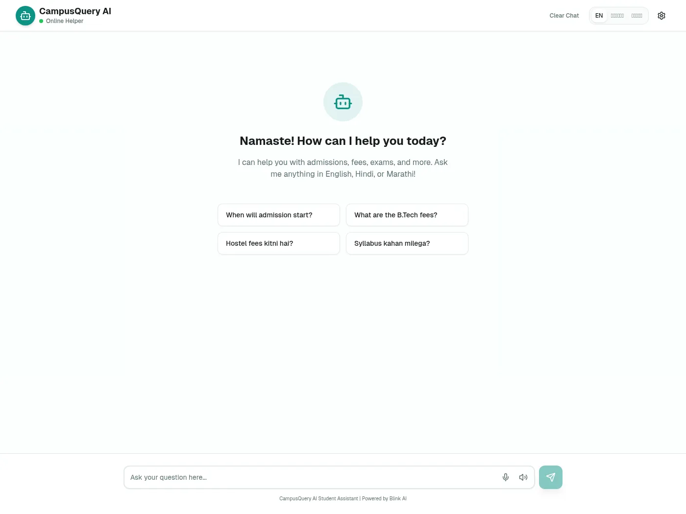 CampusQuery AI Chatbot