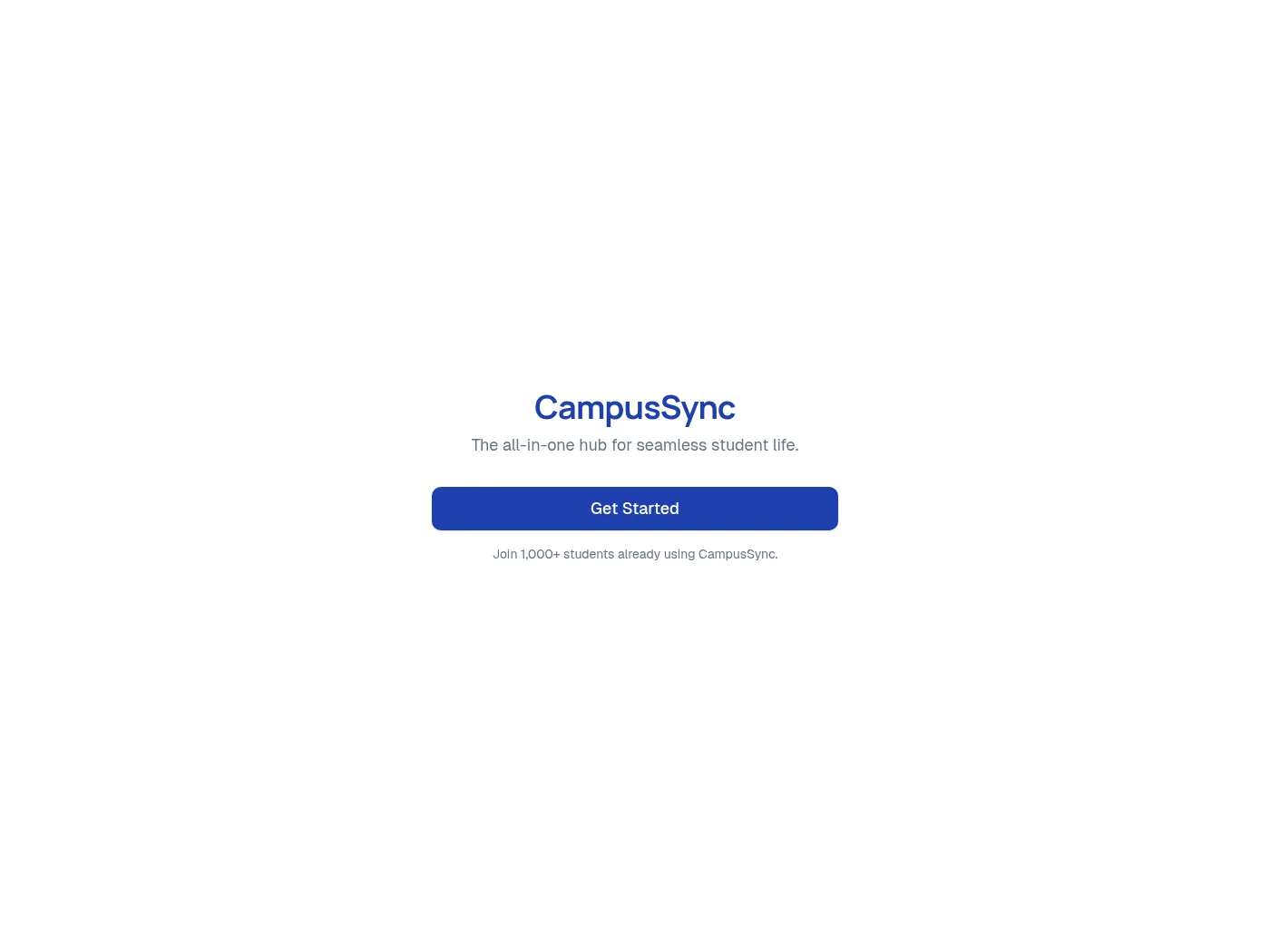 CampusSync EdTech Hub