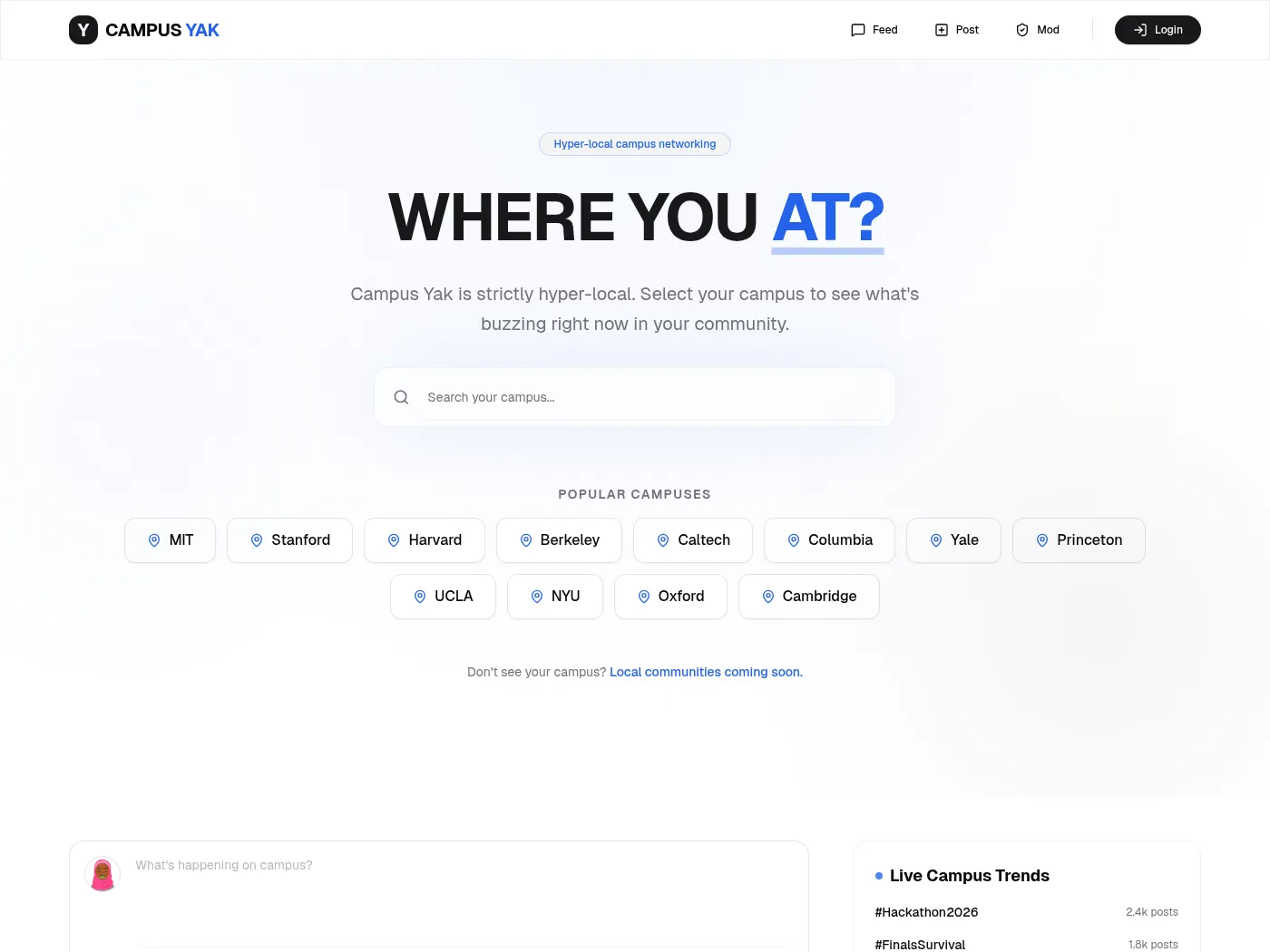 CampusYak Website Refresh