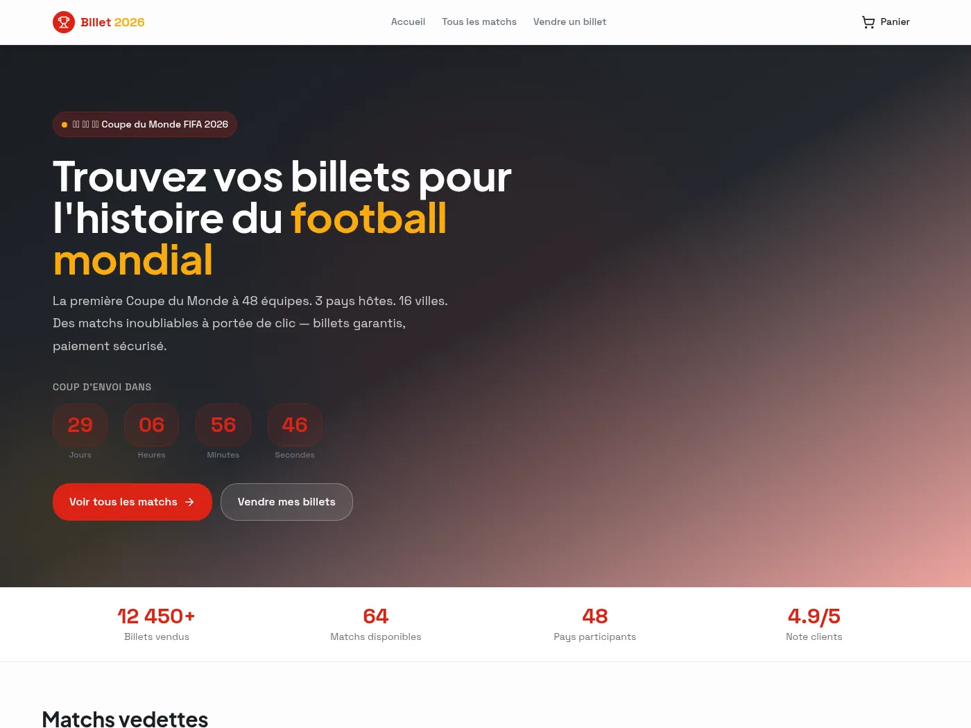 Billet Coupe du Monde 2026