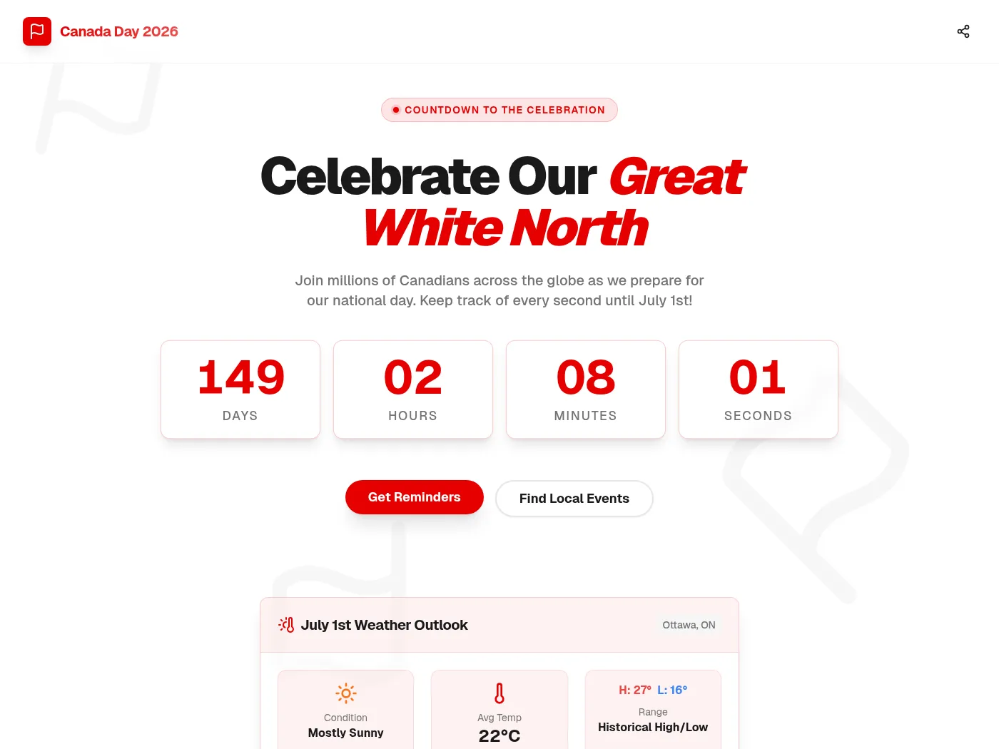 Canada Day Countdown