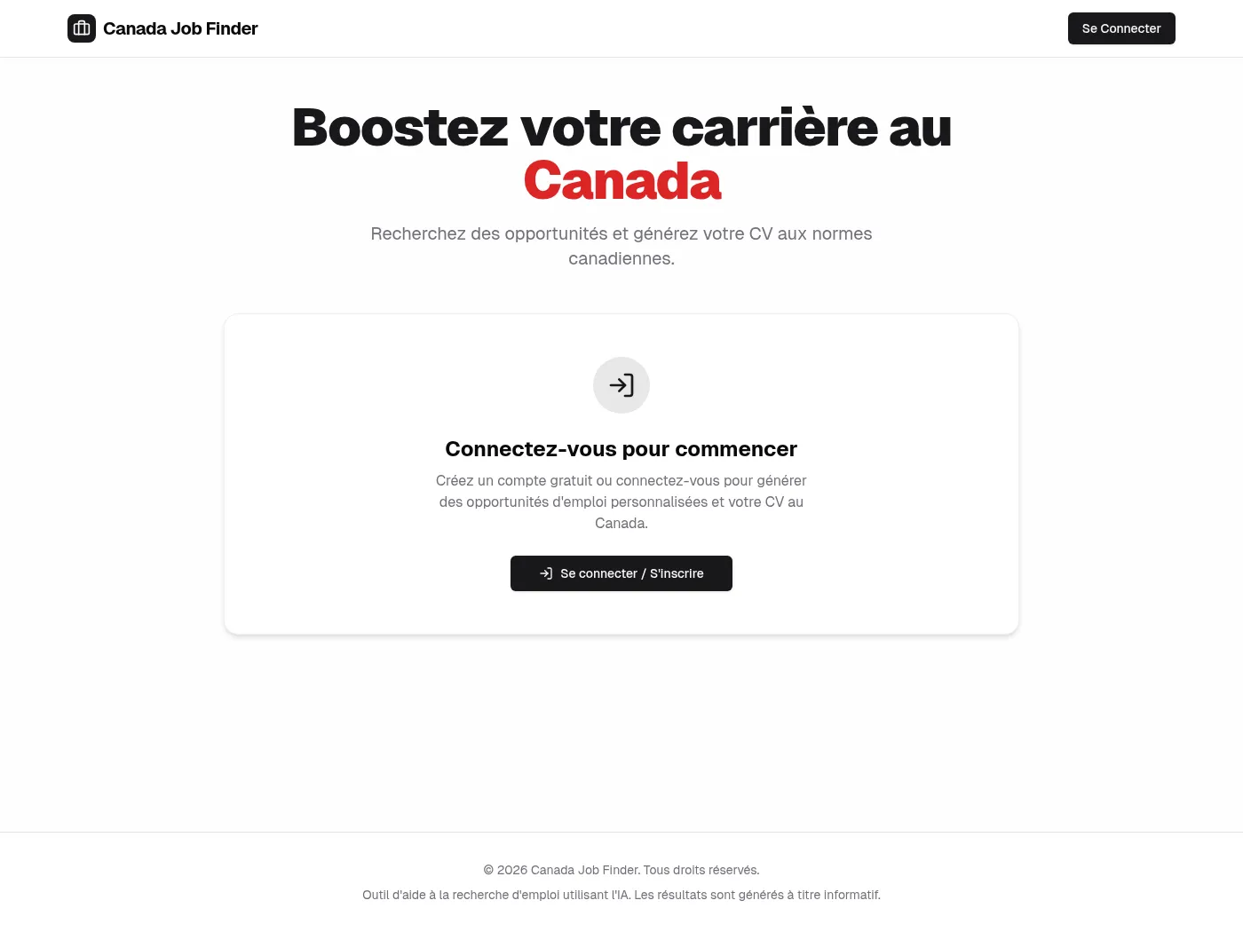 Canada Job Generator