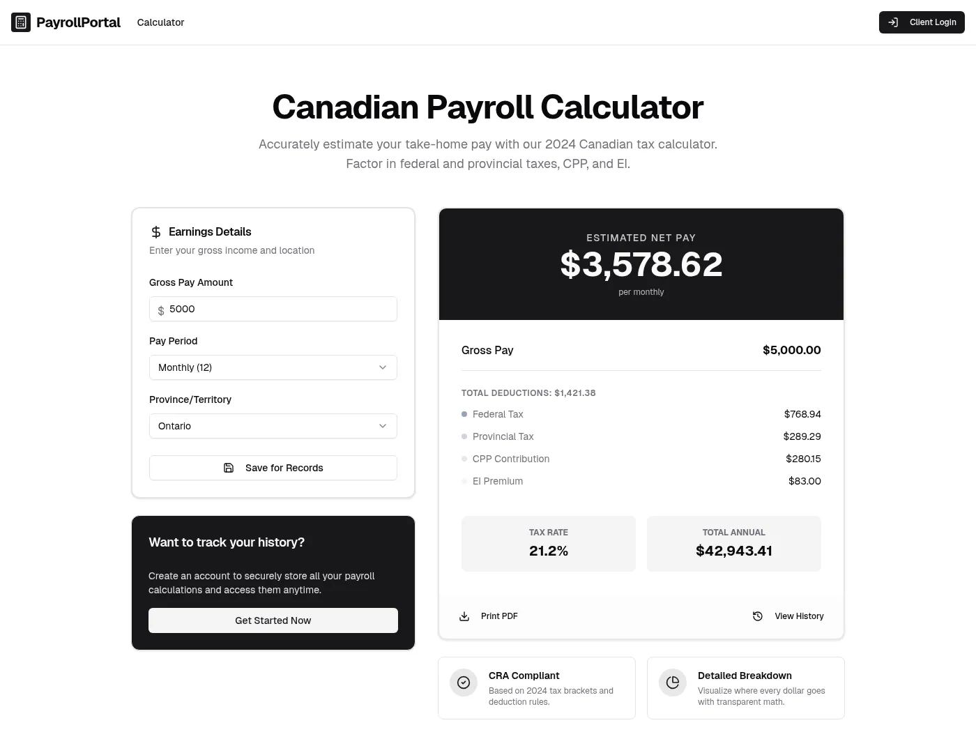 Payroll Portal Canada