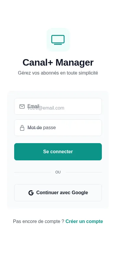 Canal+ Abonnés Manager