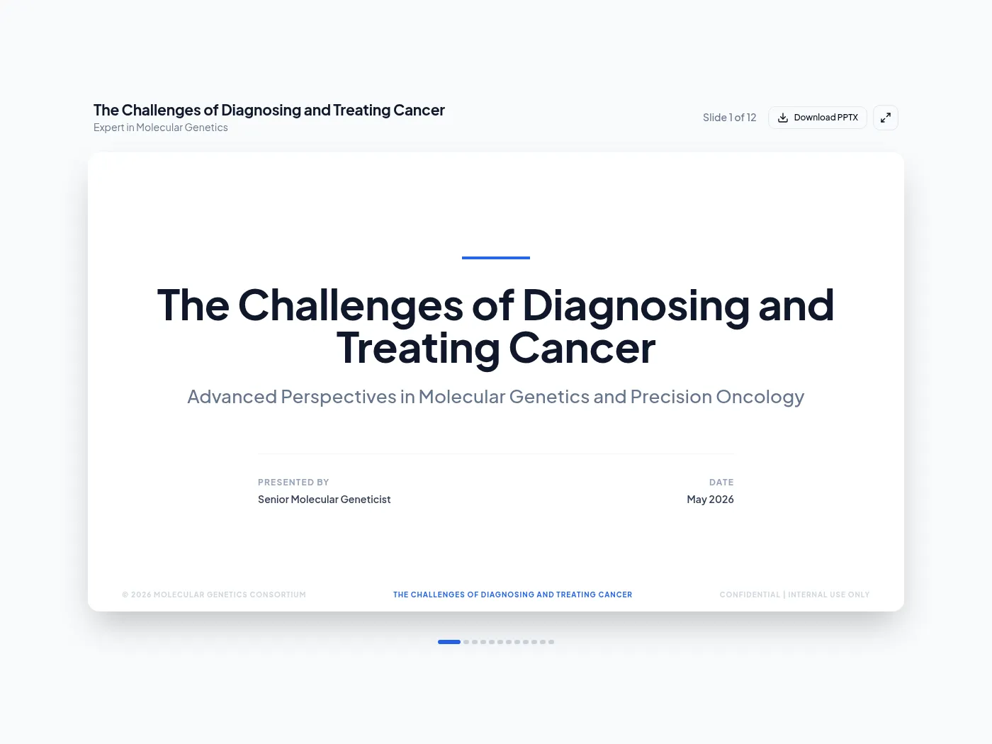 Cancer Diagnosis Presentation