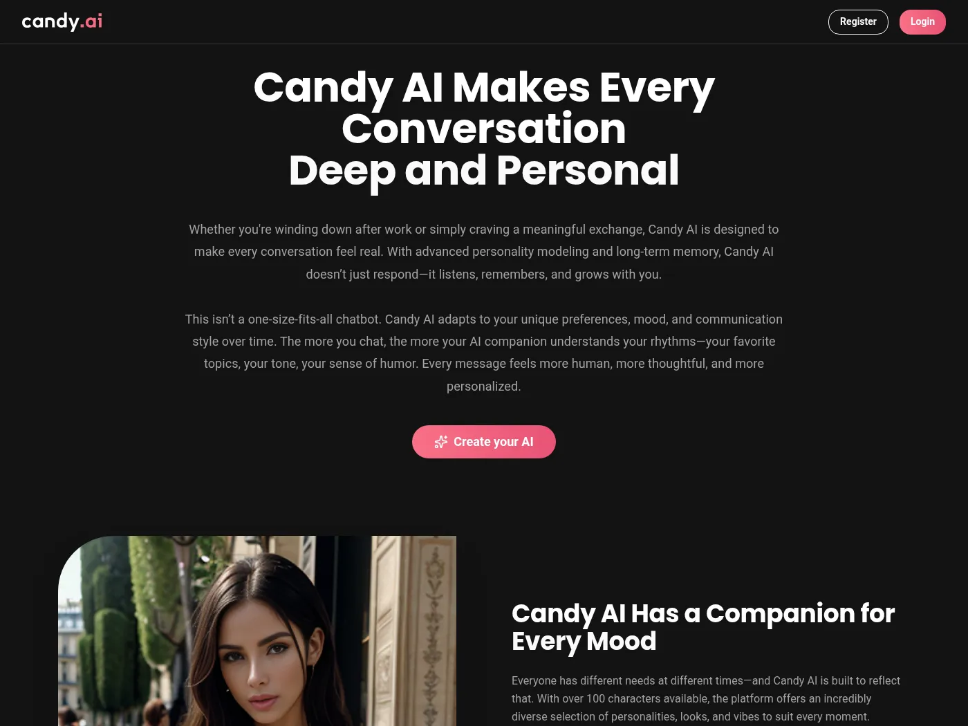 CandyAI Landing Clone