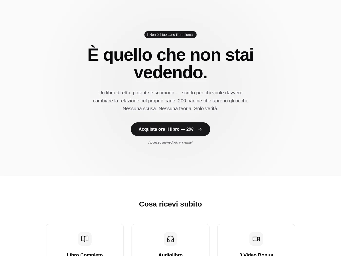 Cane Specchio Landing