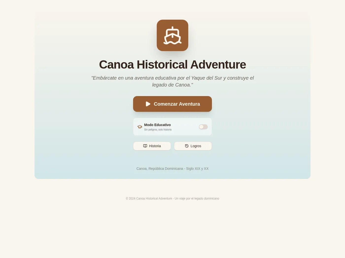 Canoa Historical Adventure