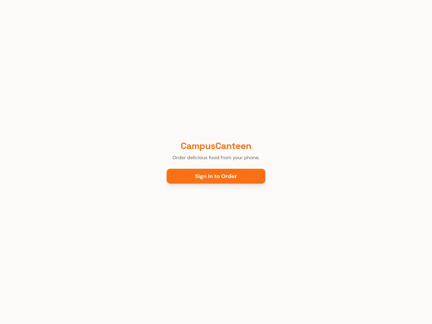 CampusCanteen Order App