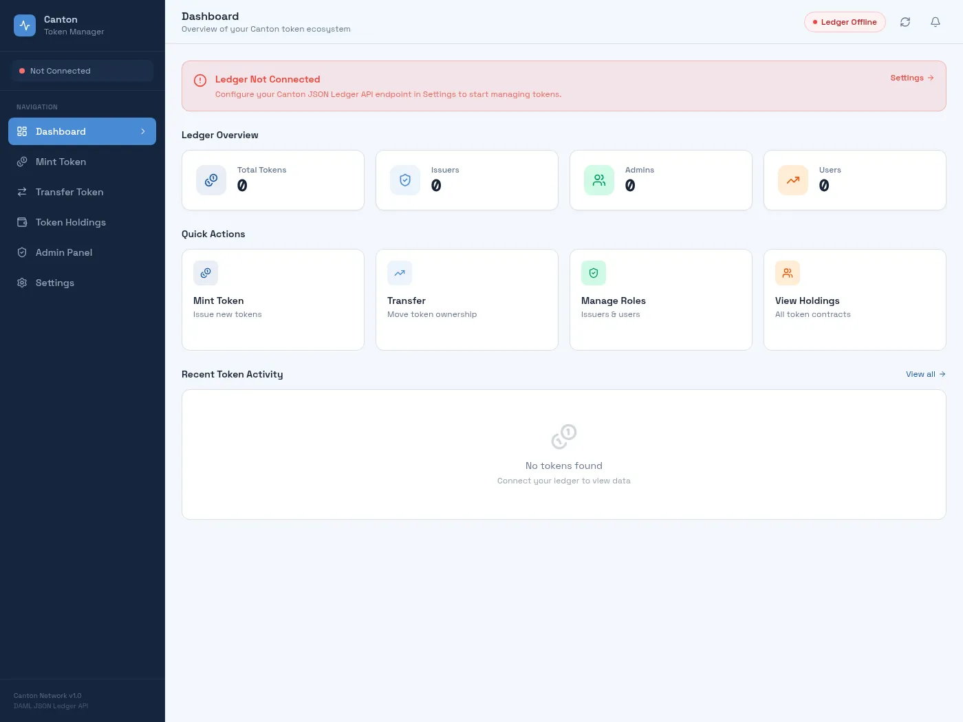 Canton Token Manager