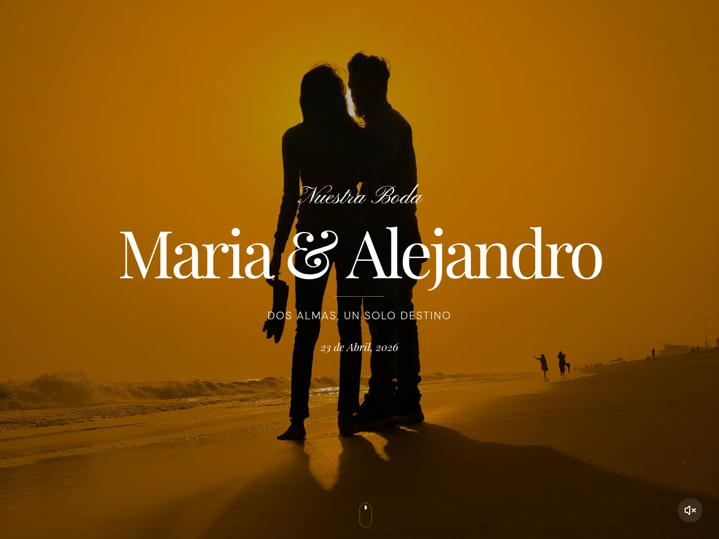 Romantic Canvas Wedding Site
