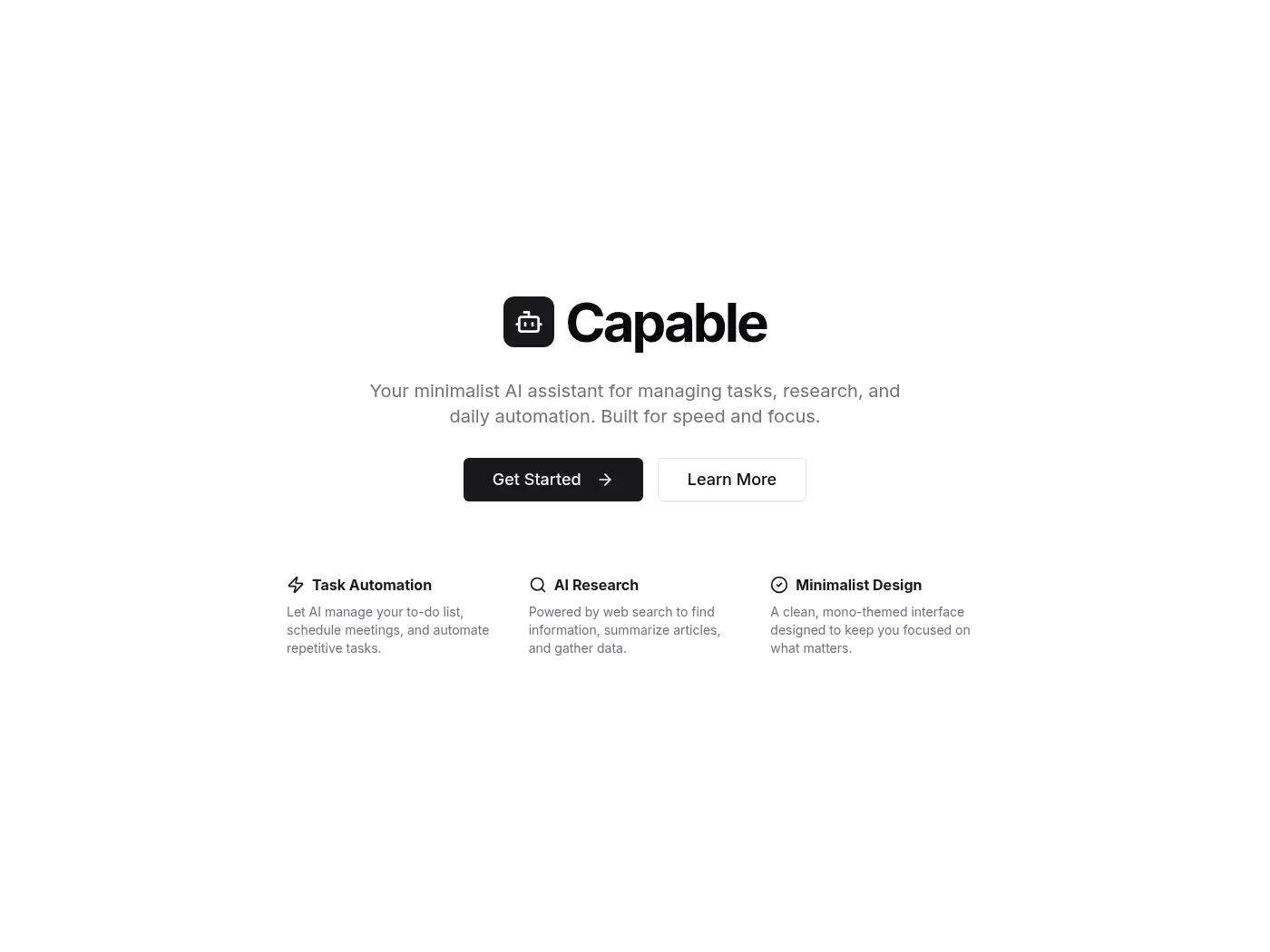 Capable AI Assistant