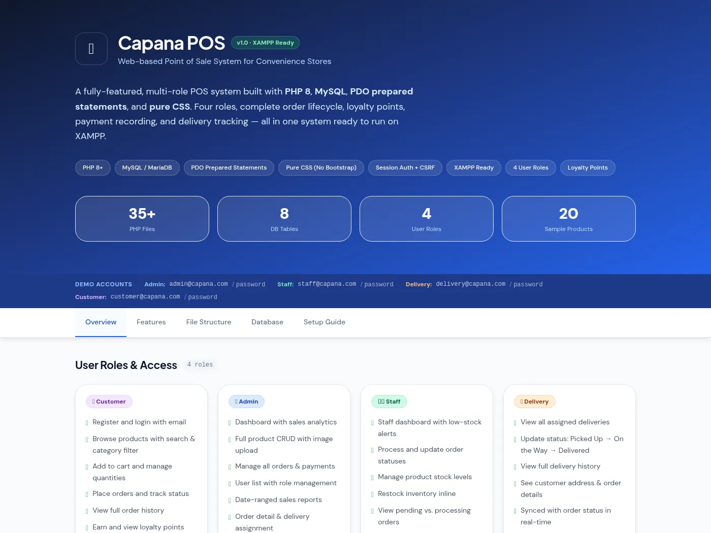 Capana POS System