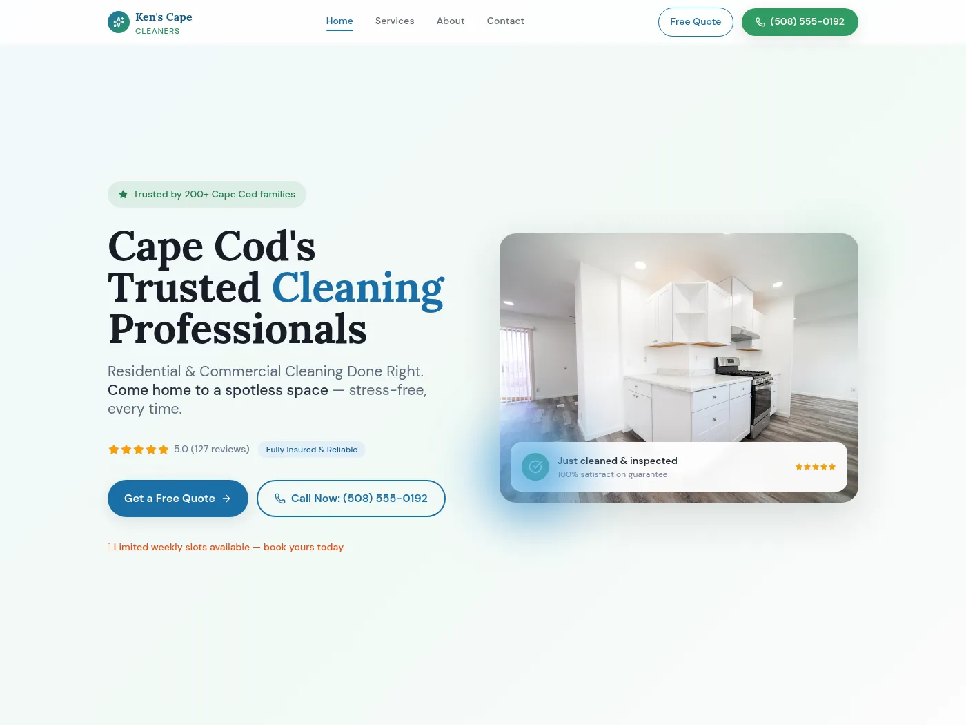 Cape Cleaners Website