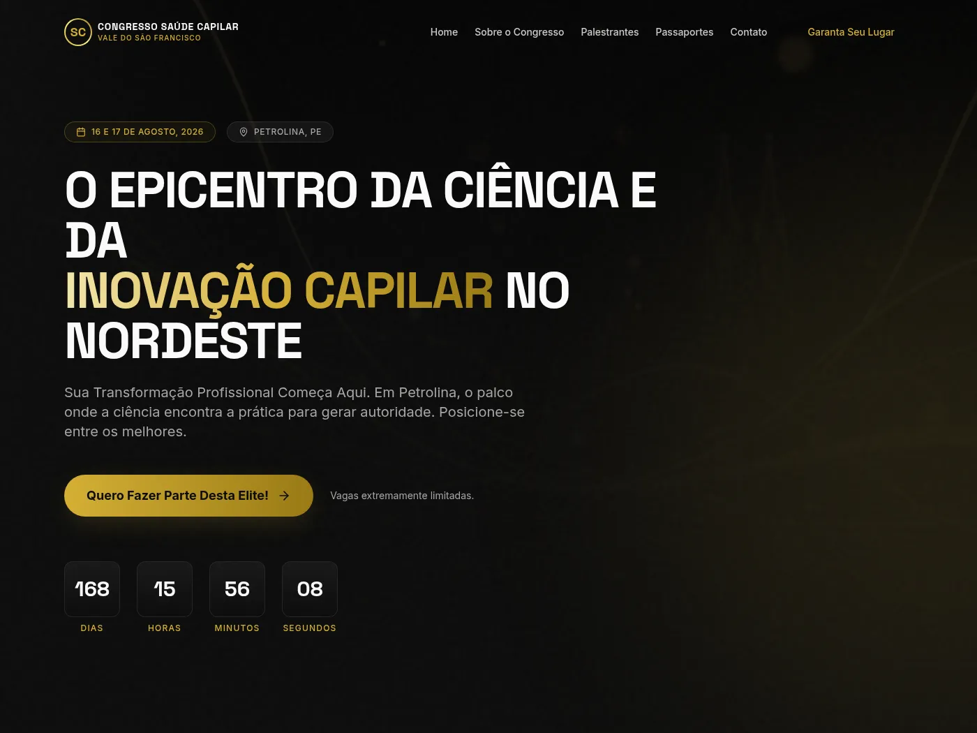 Congresso Capilar Landing
