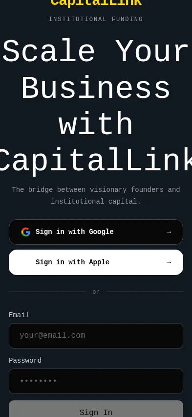 CapitalLink AI Matchmaker