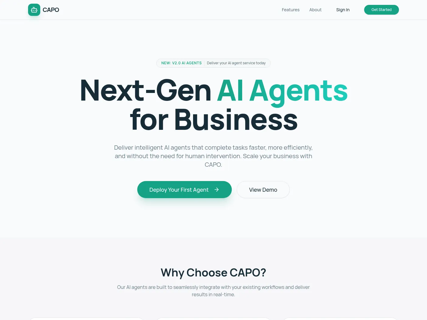 CAPO AI Biz Messenger