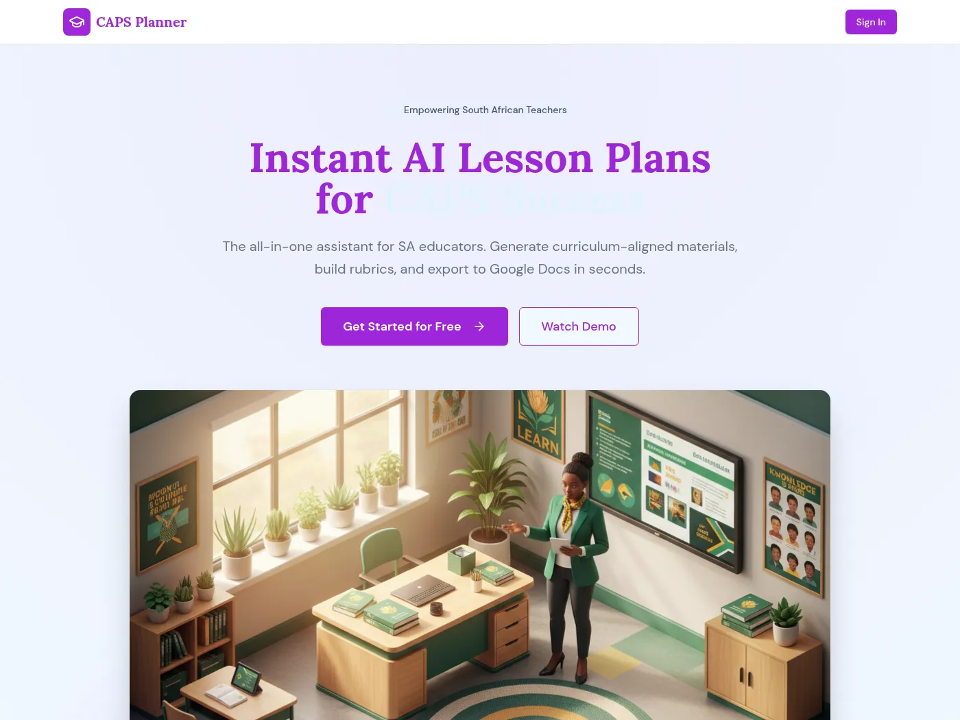 CAPS Lesson Planner