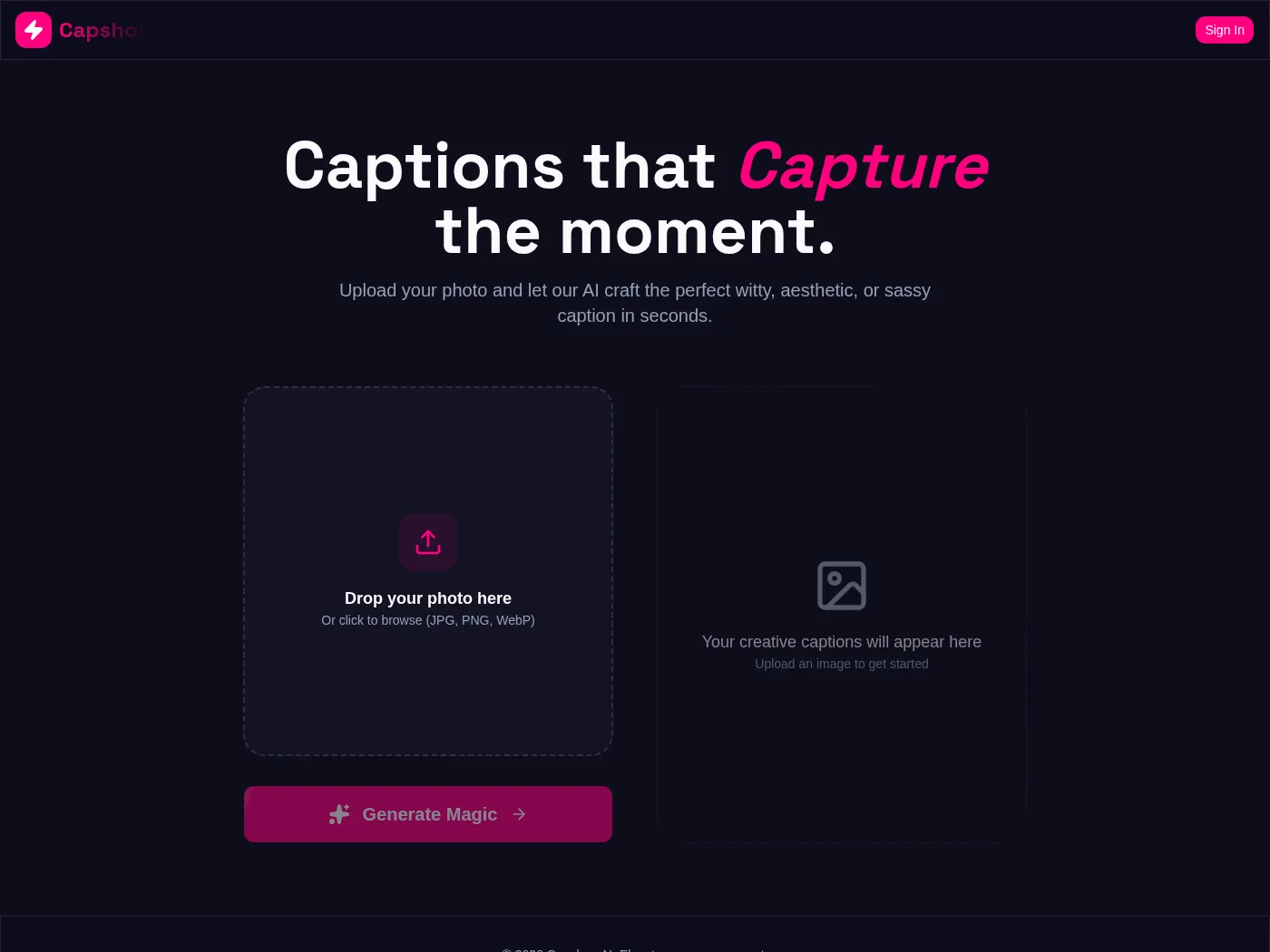 Capshon Generator