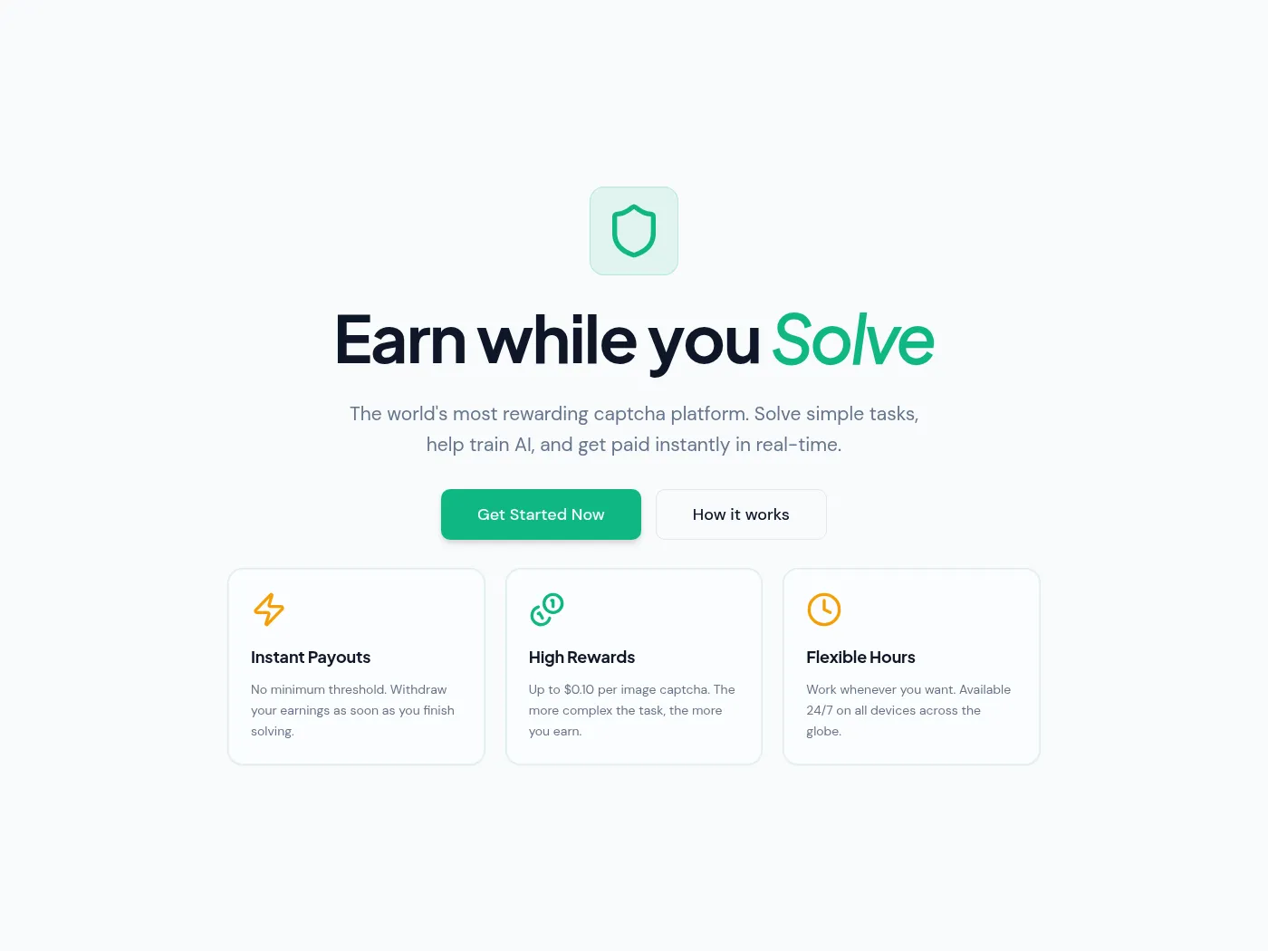 CaptchaEarn Platform
