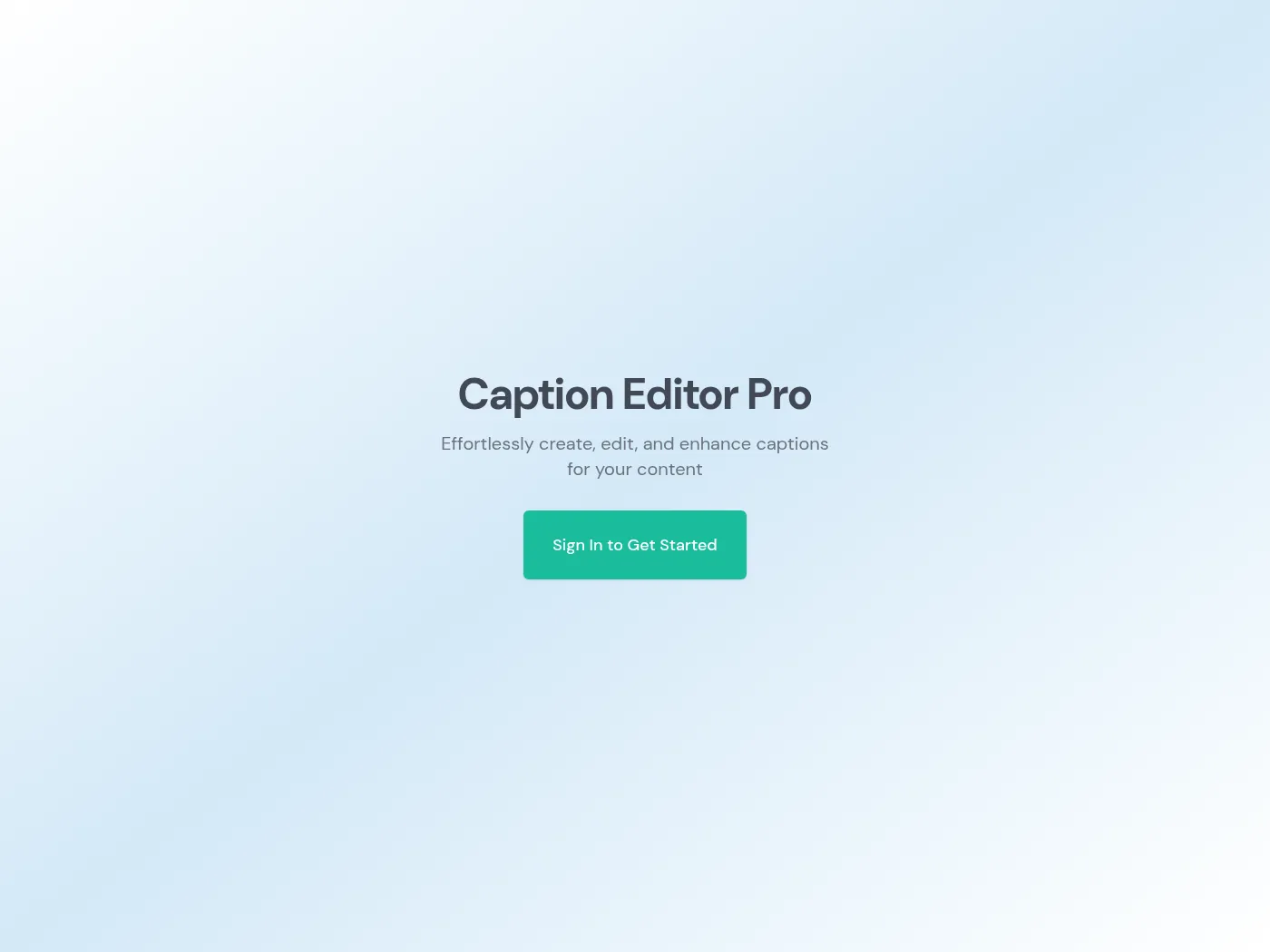 Caption Editor Pro
