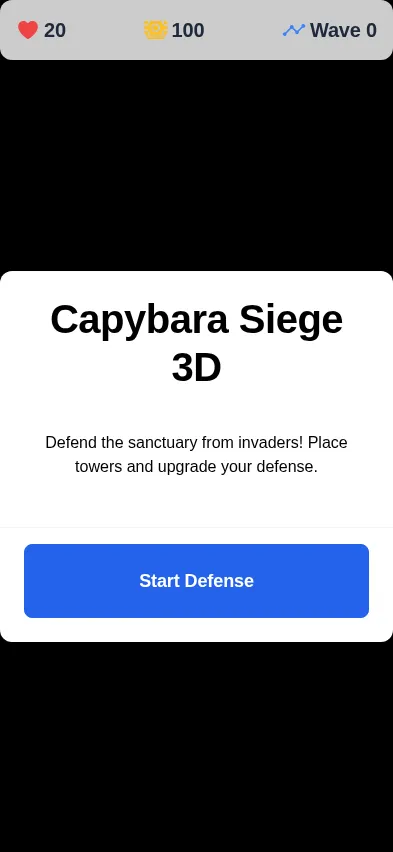Capybara Siege 3D
