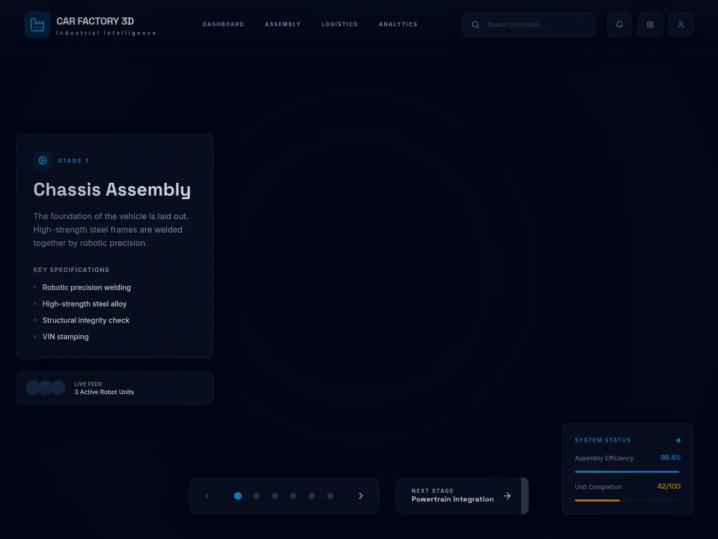 Car Factory 3D Web