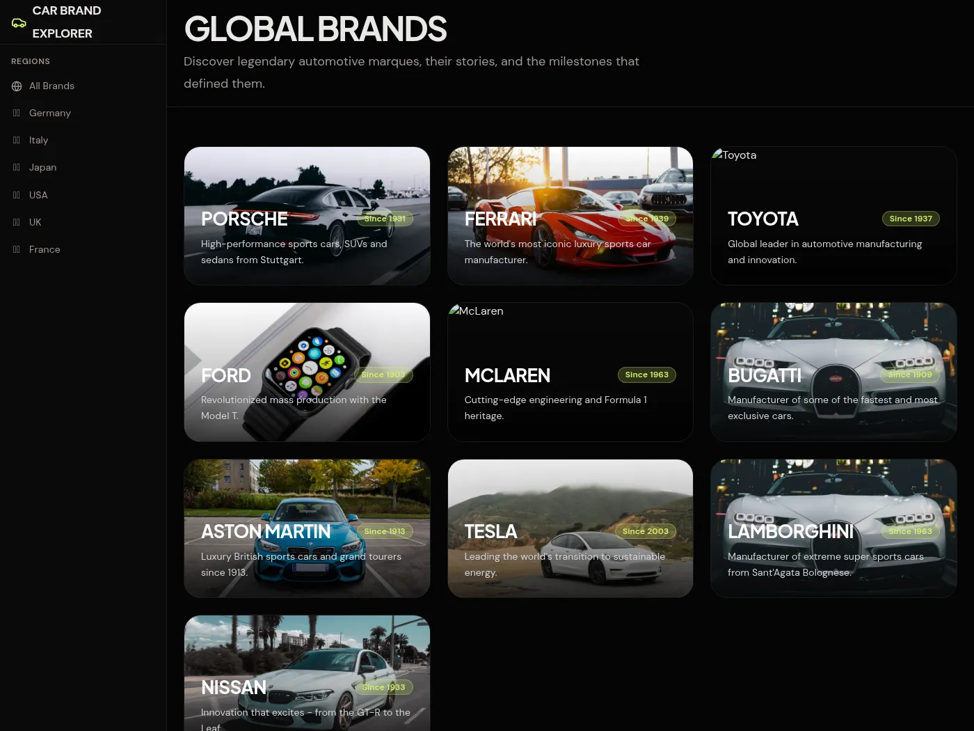 Car Brand Explorer