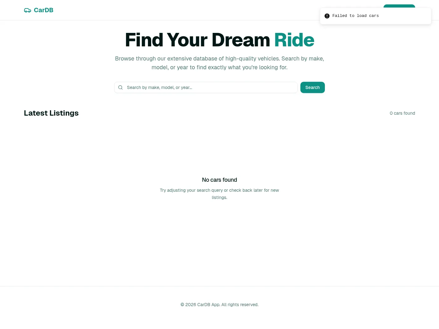 CarDB App