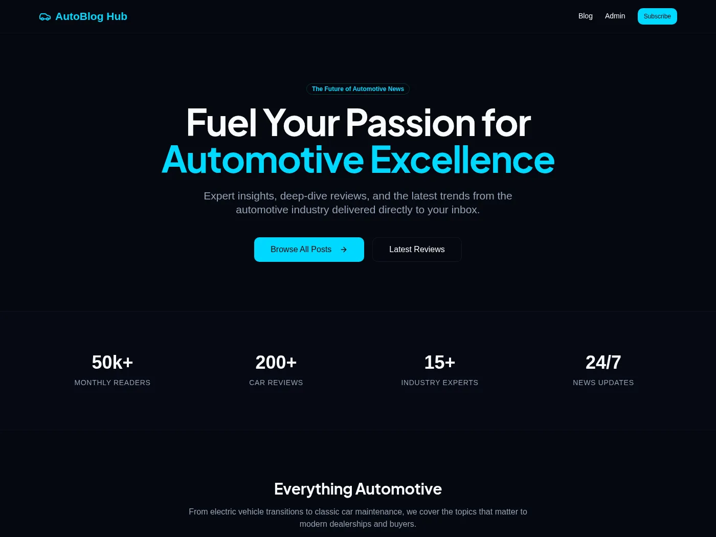 Car Dealer Blog Hub