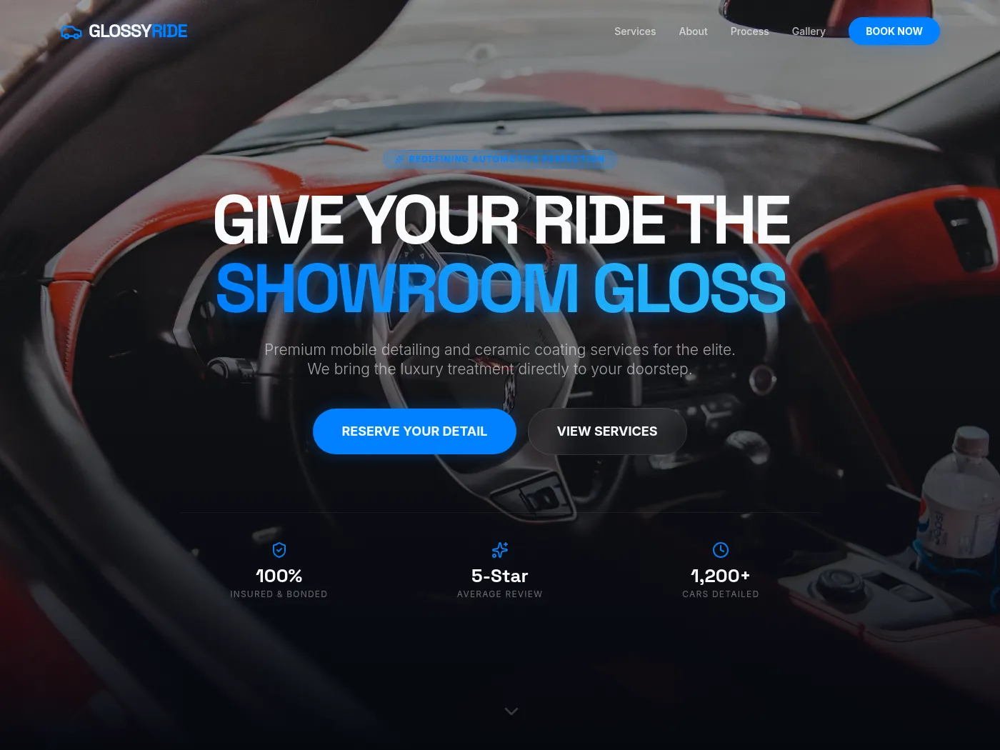 GlossyRide Homepage