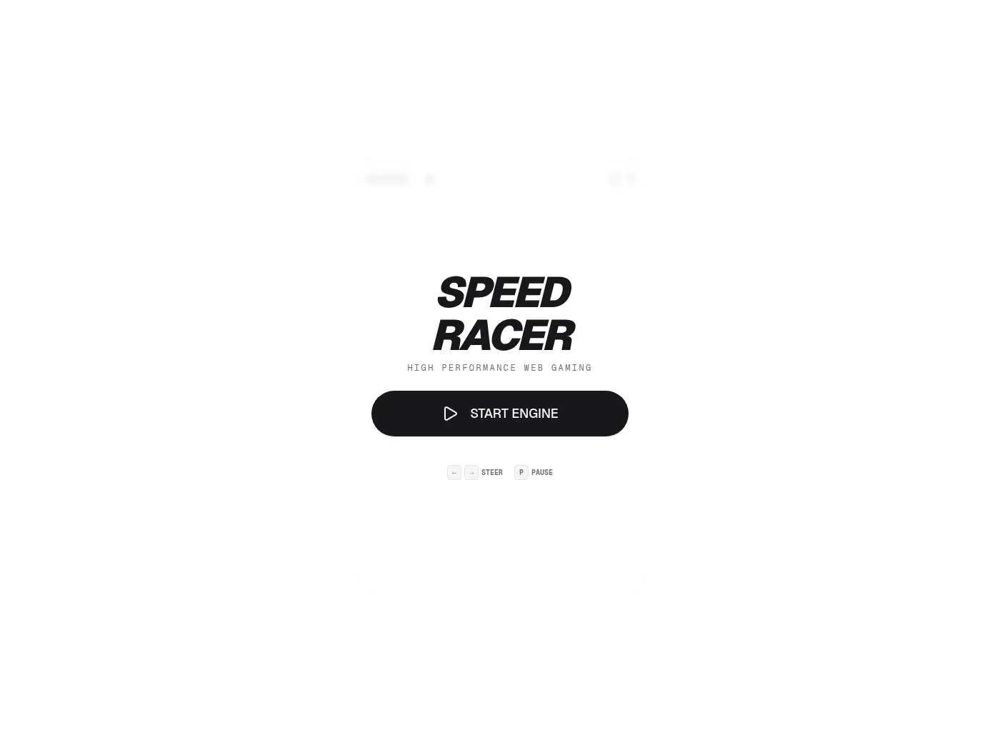 Speed Racer Game