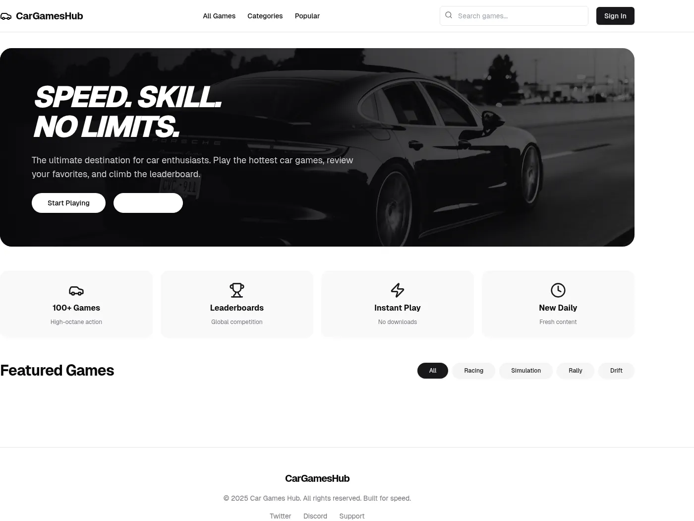 Car Games Hub