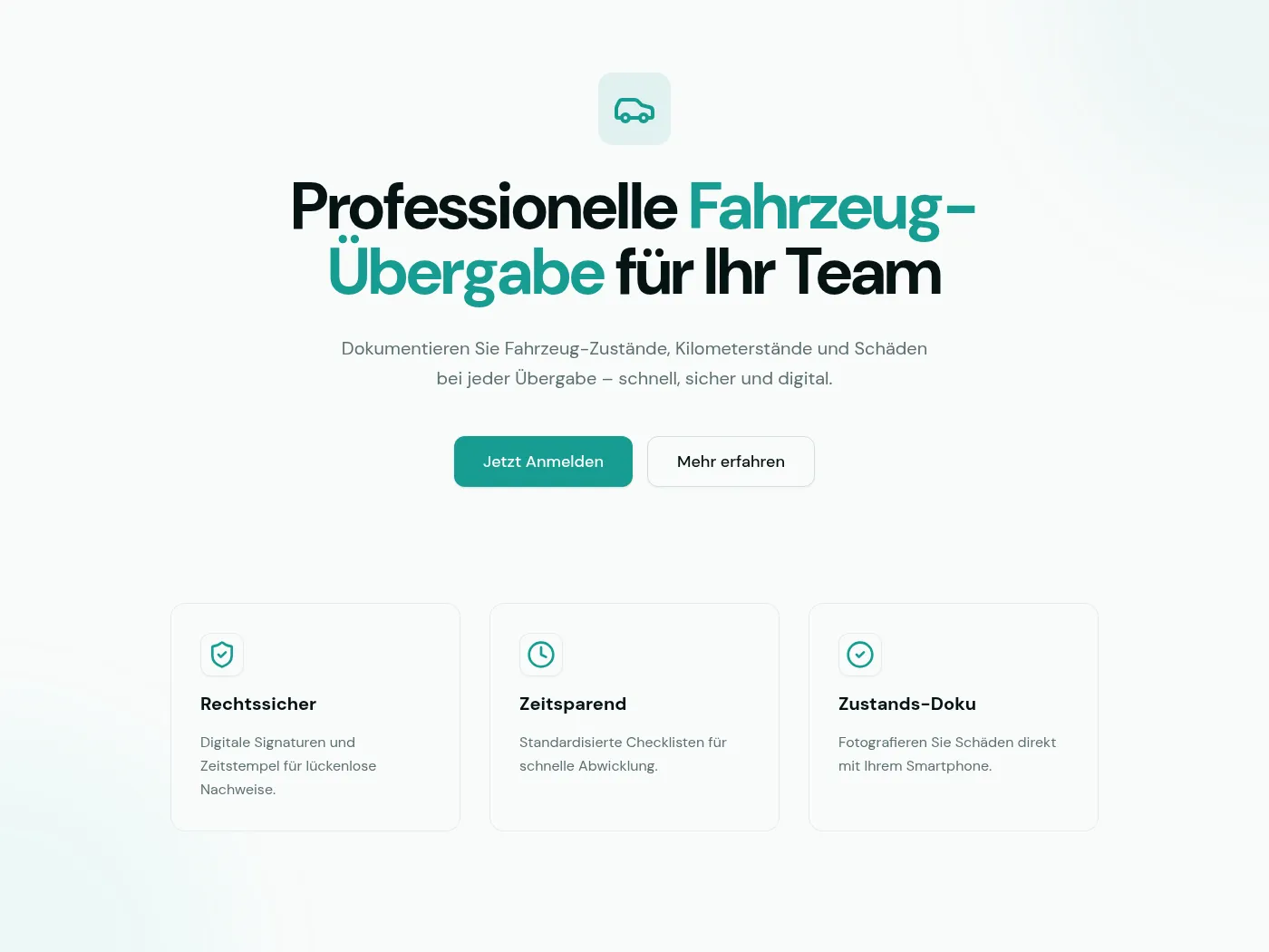 Car Handover Docu App