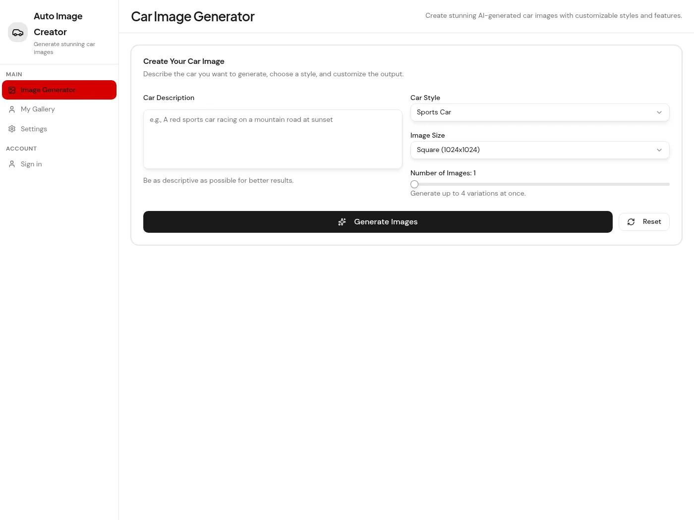 Auto Image Creator
