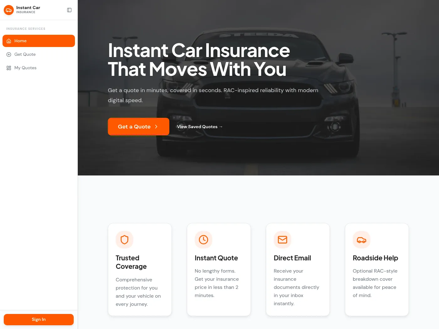 Instant Car Insurance Site